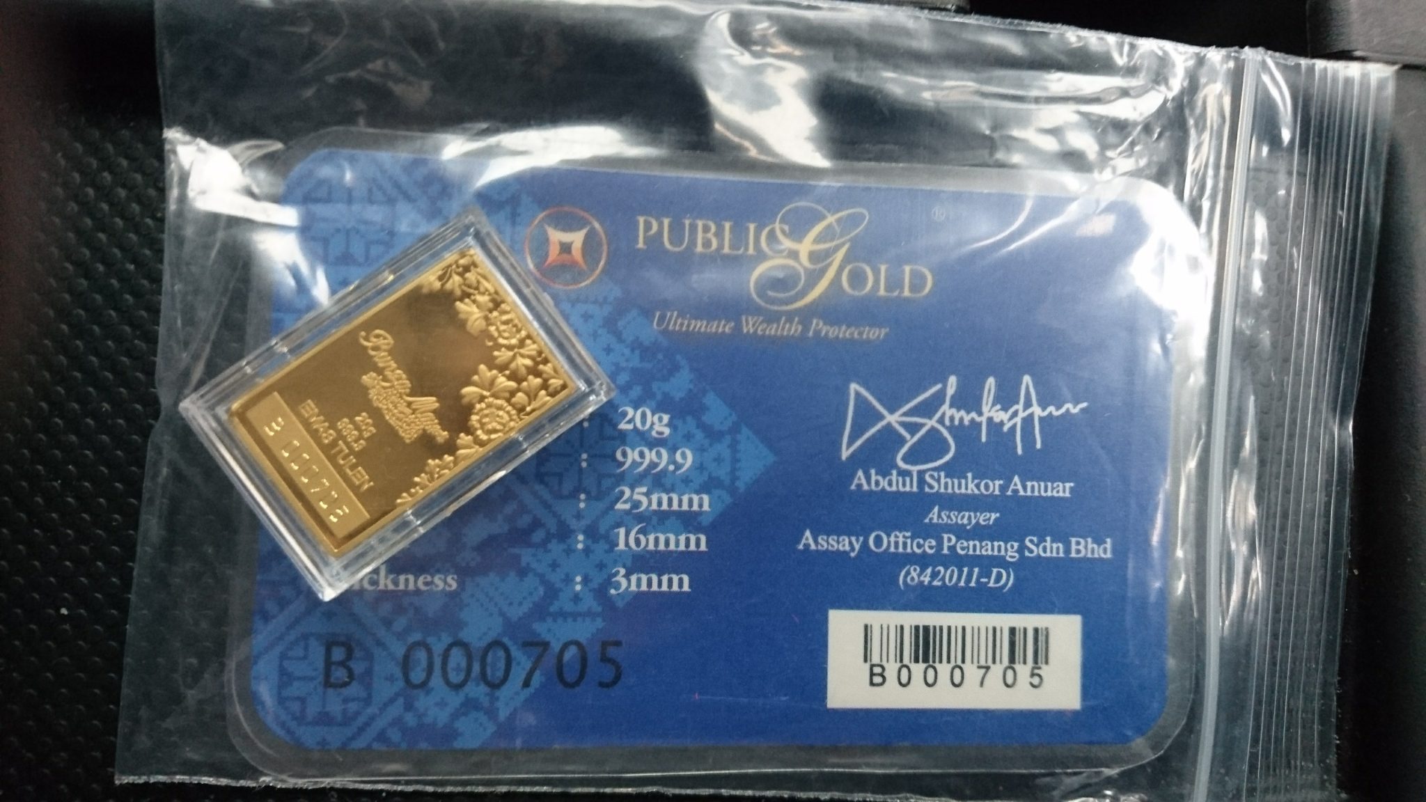 JOM TENGOK GOLD BAR BUNGA MAS PUBLIC GOLD